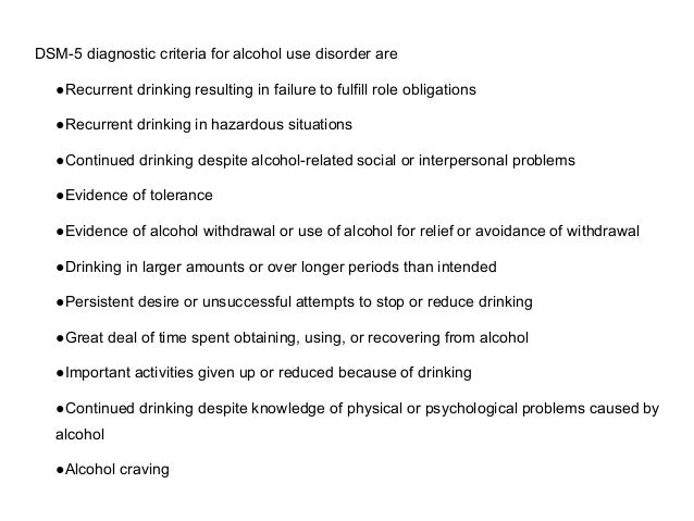 Alcohol use disorders