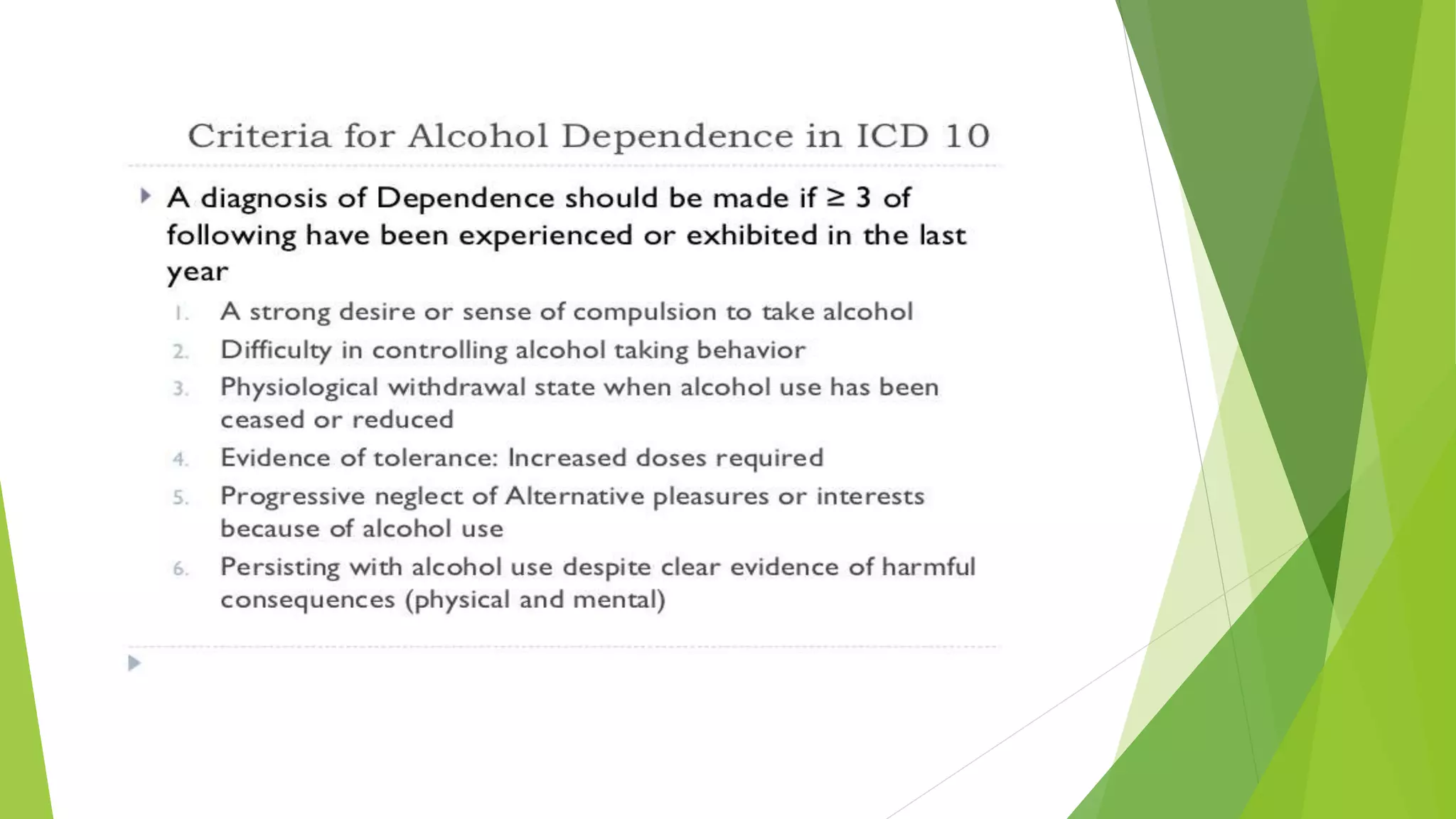 Alcohol use disorders | PPT