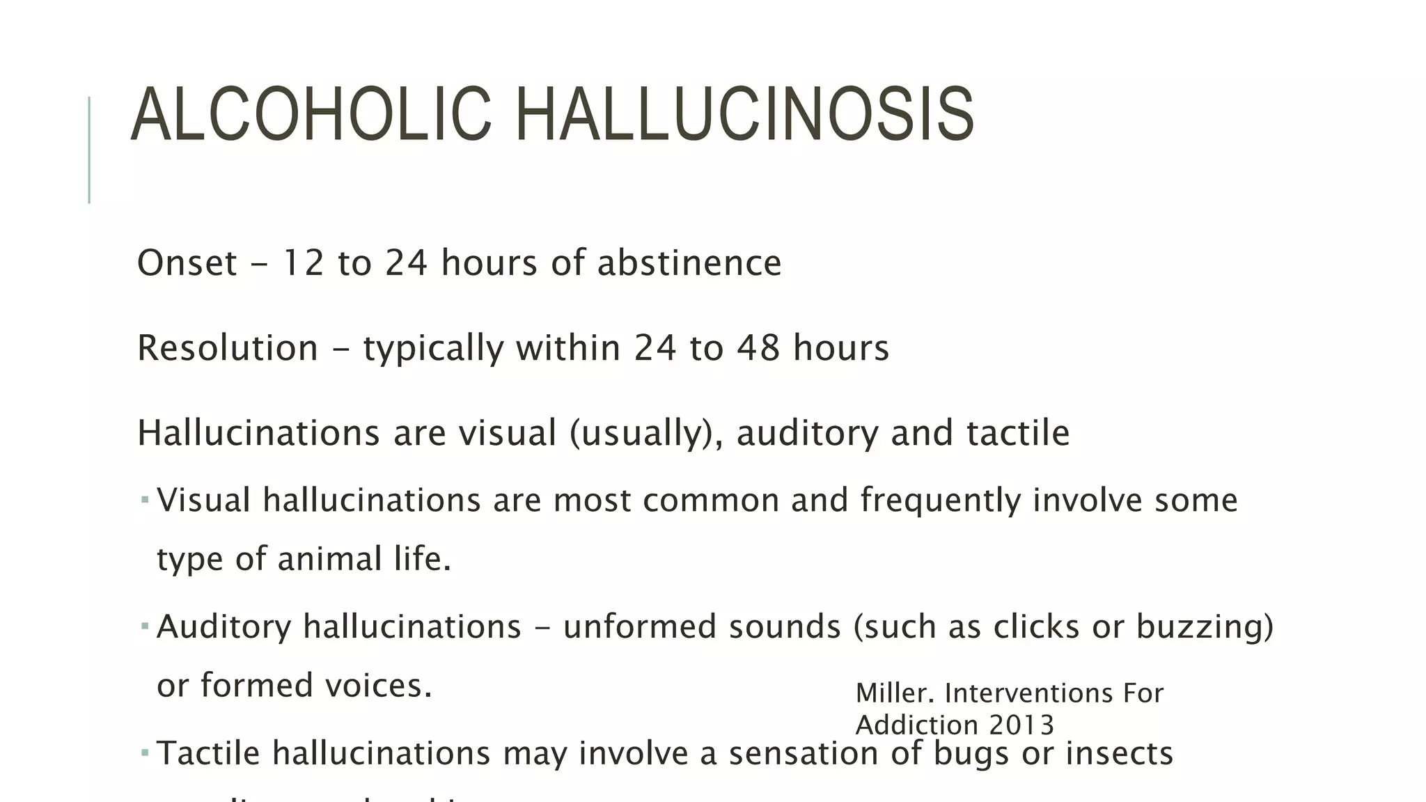 Alcohol withdrawal management | PPTX