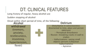 Alcohol withdrawal management | PPTX