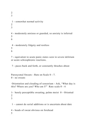 Alcohol Withdrawal Assessment Scoring Guidelines (CIWA - Ar) .docx