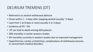 ALCOHOL WITHDRAWAL SYNDROME. Dr. LANDO ELVIS.pptx