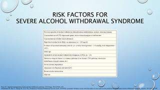 Alcohol Withdrawal Syndrome | PPTX