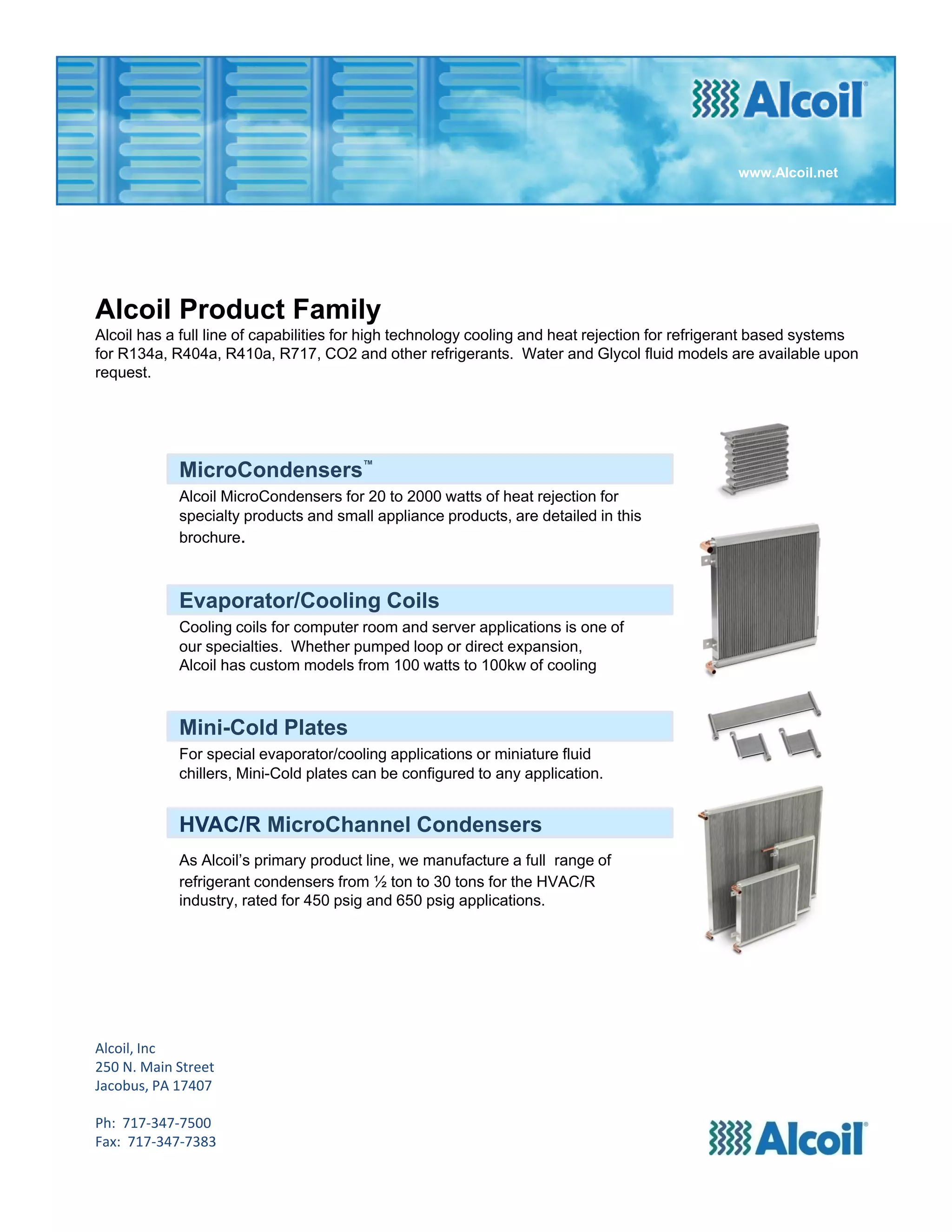 Alcoil micro condenser_product_brochure | PDF