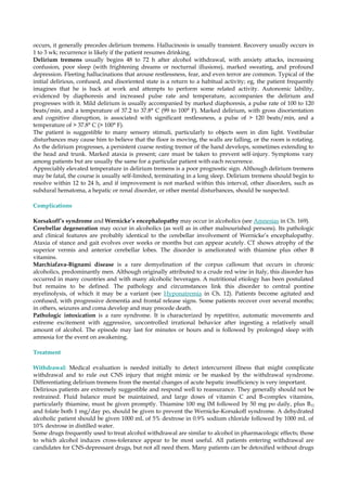 Alcool | DOC | Brain and Nervous System Disorders | Diseases and Conditions