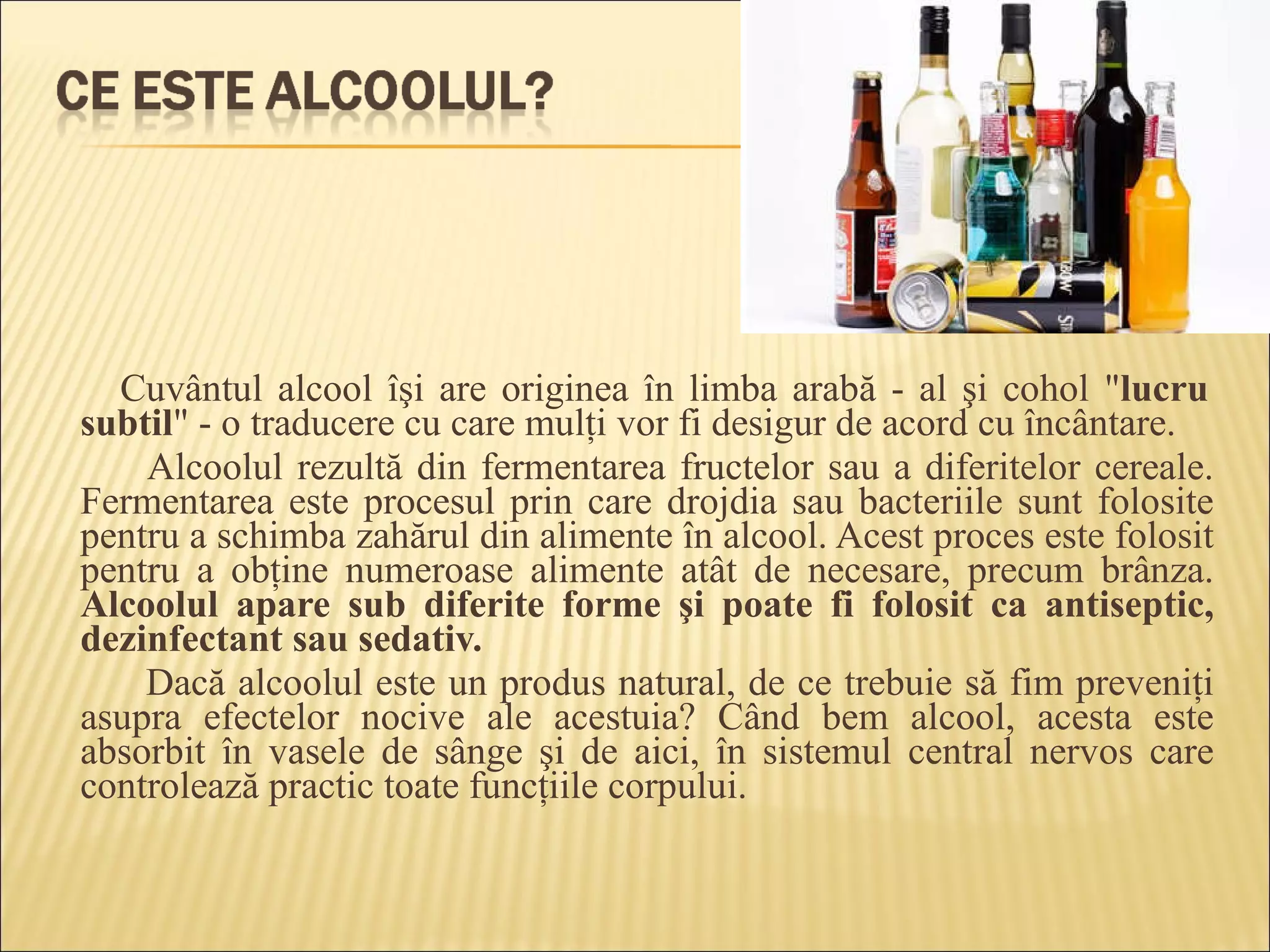 Alcoolul | PPT