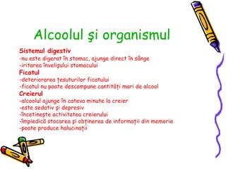 Alcoolul | PPT
