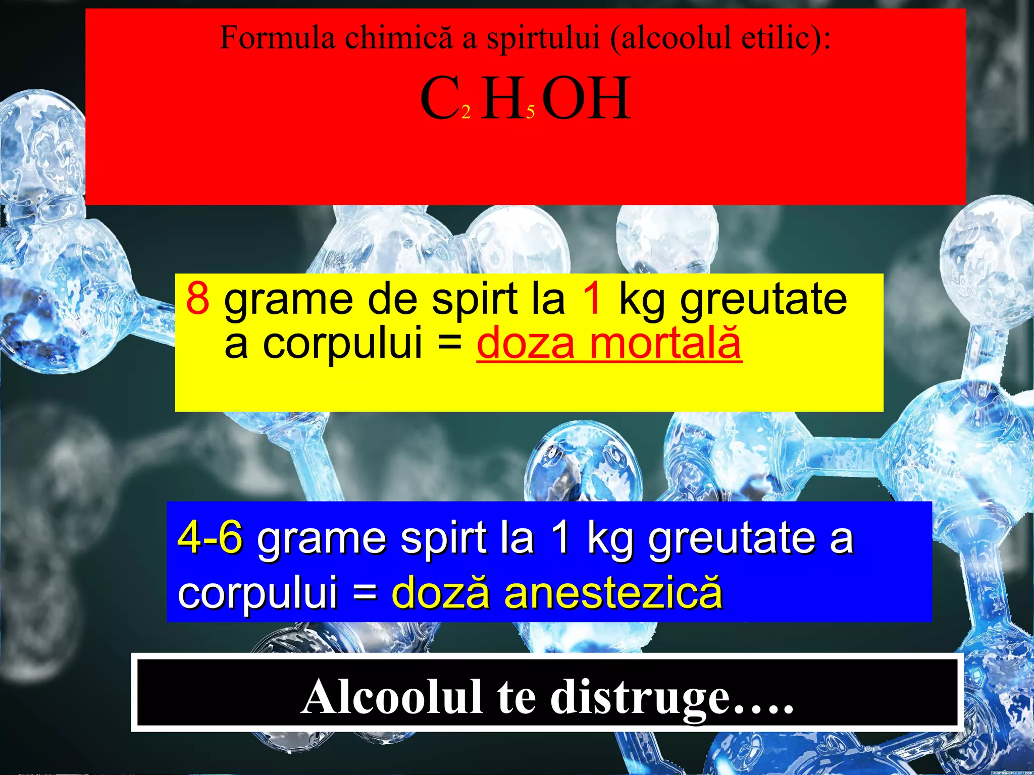 Alcoolul, proiect la chimie | PPT