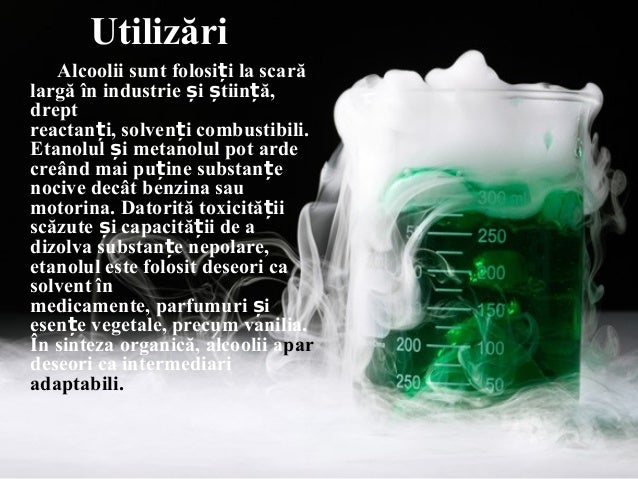 Alcoolul, proiect la chimie
