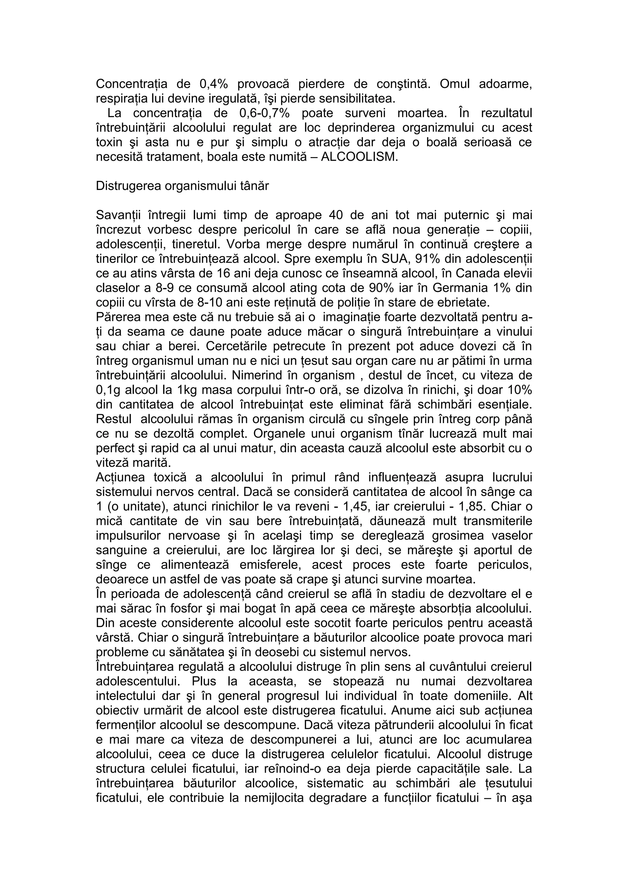 Alcoolul O Problema | DOC