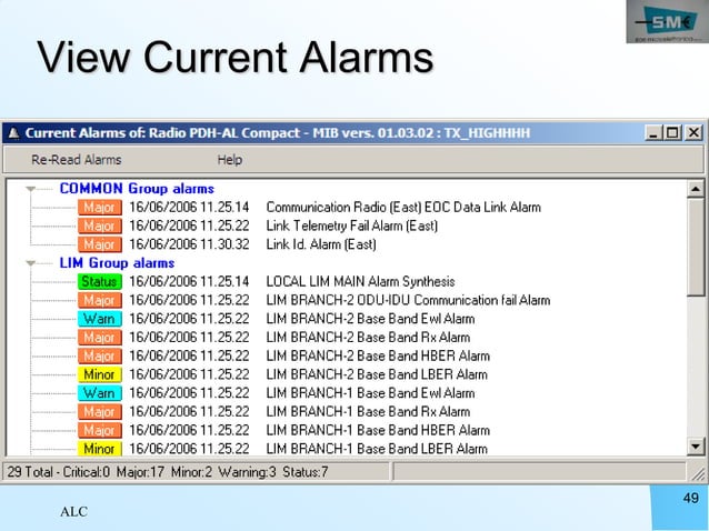 ALC_PDH_RADIO_Technical_Training_Siae_Mi.ppt | Technology & Computing