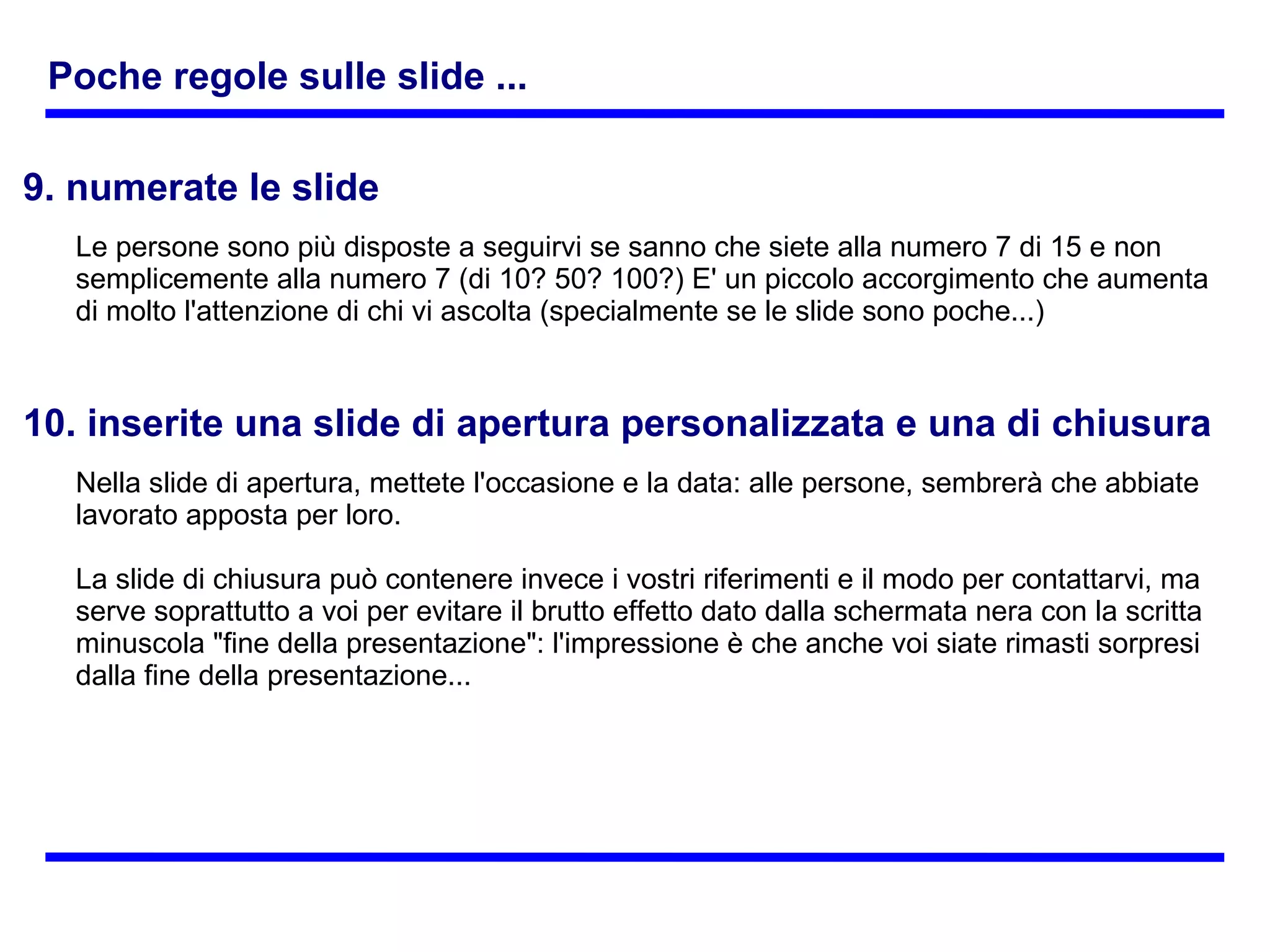 Alcune Regole Per Un Buon Power Point | PPT | Resume Writing and Advice ...