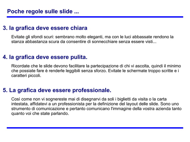 Alcune Regole Per Un Buon Power Point | PPT