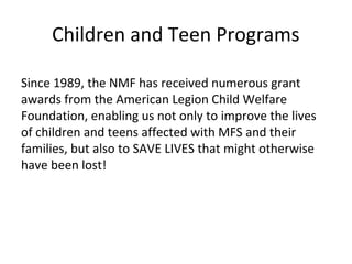 Presentation to American Legion Child Welfare Foundation | PPT