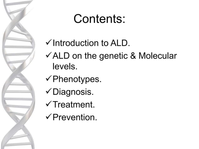 Ald (x linked adrenoleukodystrophy) | PPTX | Endocrine and Metabolic Diseases | Diseases and ...