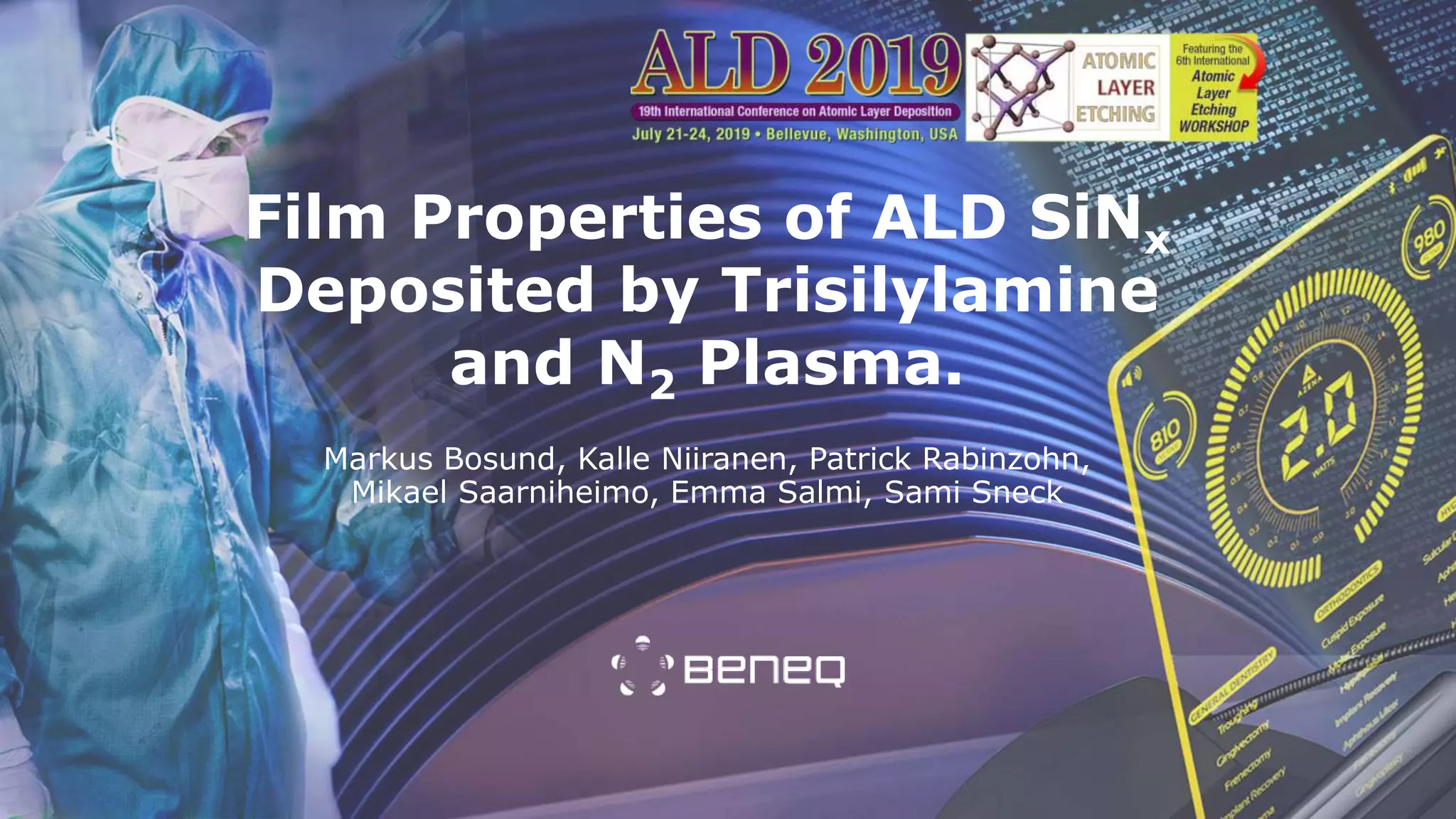 Film Properties of ALD SiNx Deposited by Trisilylamine and N2 Plasma | PPTX