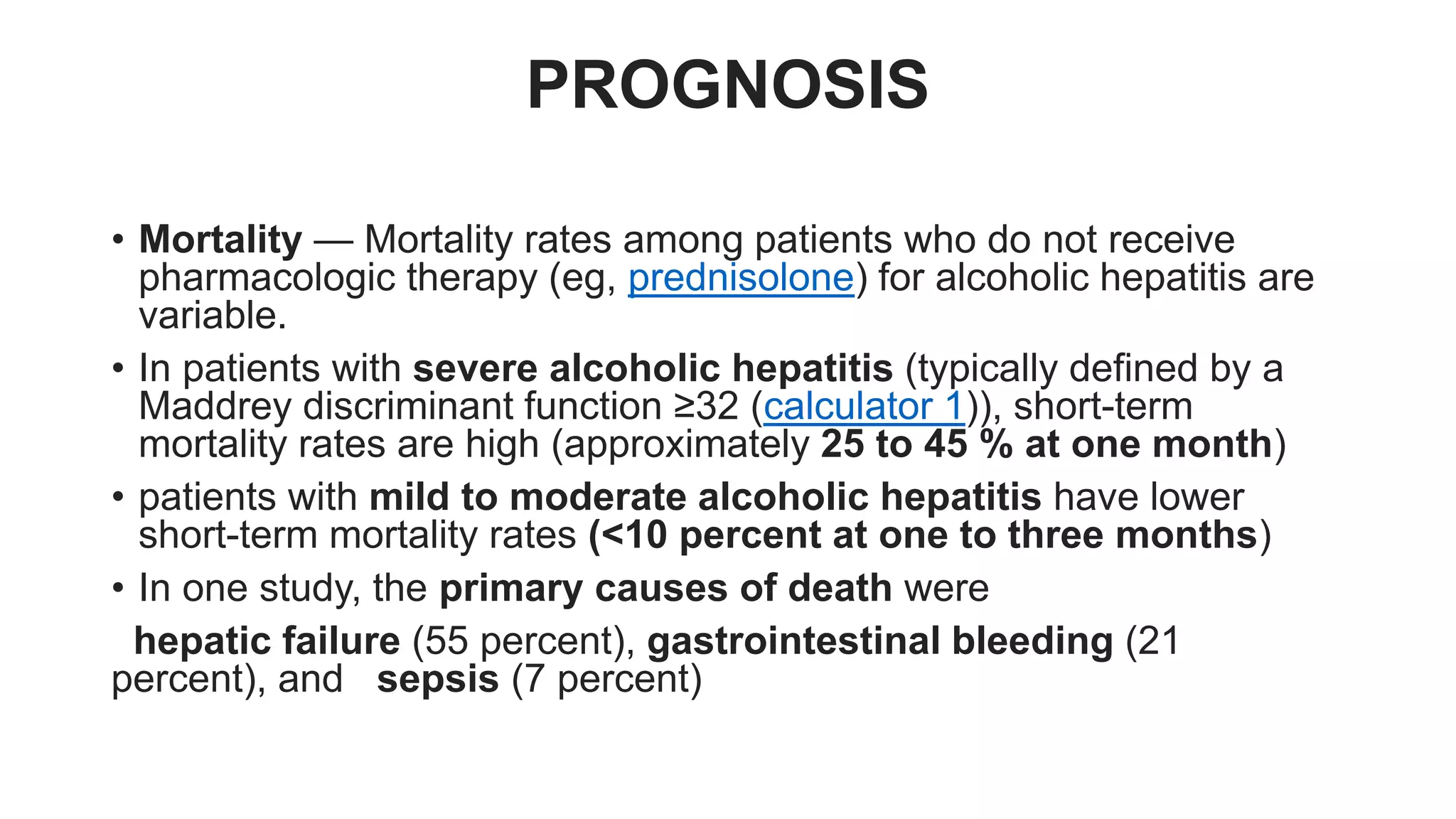 Alcoholic hepatitis | PPTX
