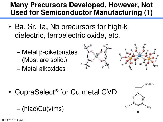 ALD 2018 Tutorial ALD precursors for semiconductor and its developmen…