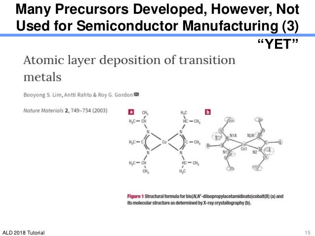 ALD 2018 Tutorial ALD precursors for semiconductor and its developmen…