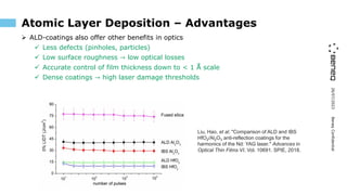 Spatial ALD: A New Revolution in Ultra-Fast Production of Conformal Optical Coatings | PDF