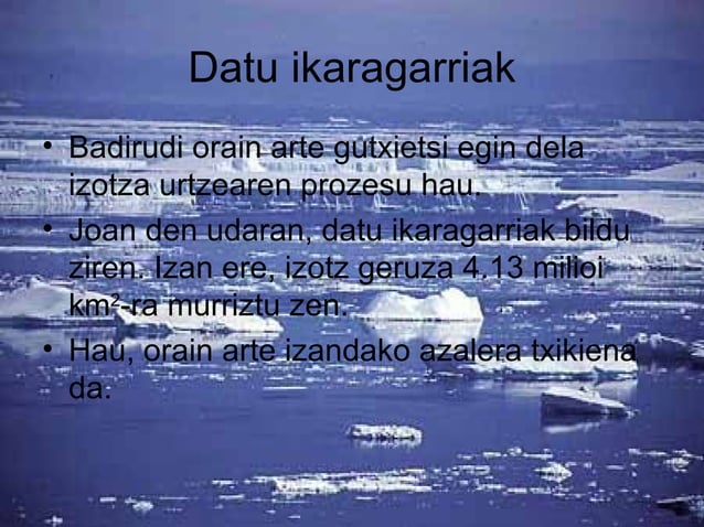 ALDAKETA KLIMATIKOA | PPT