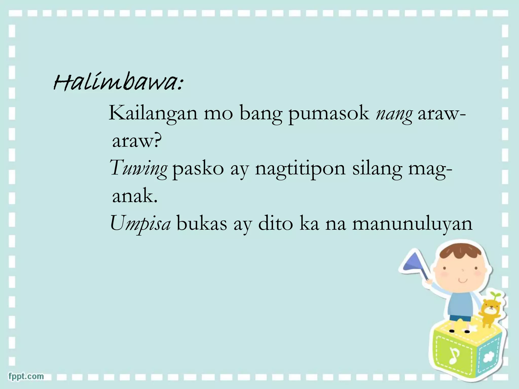 PANG-ABAY NA PAMANAHON | PPTX