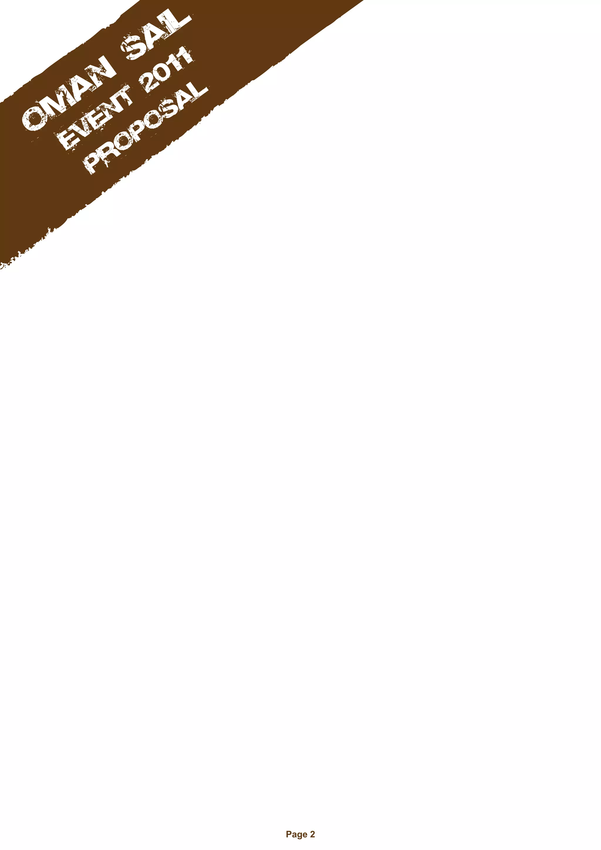 Oman Sail Event - Proposal | PDF