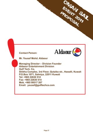 Oman Sail Event - Proposal | PDF