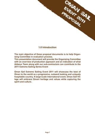 Oman Sail Event - Proposal | PDF