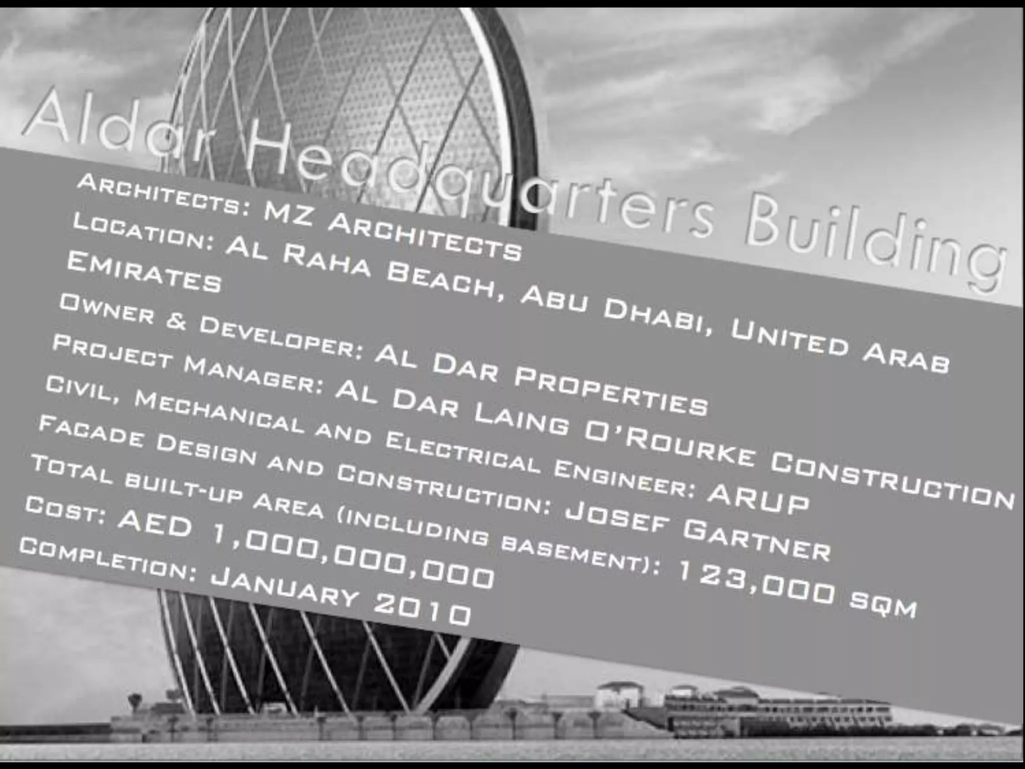 Aldar Headquarters Building | PPTX