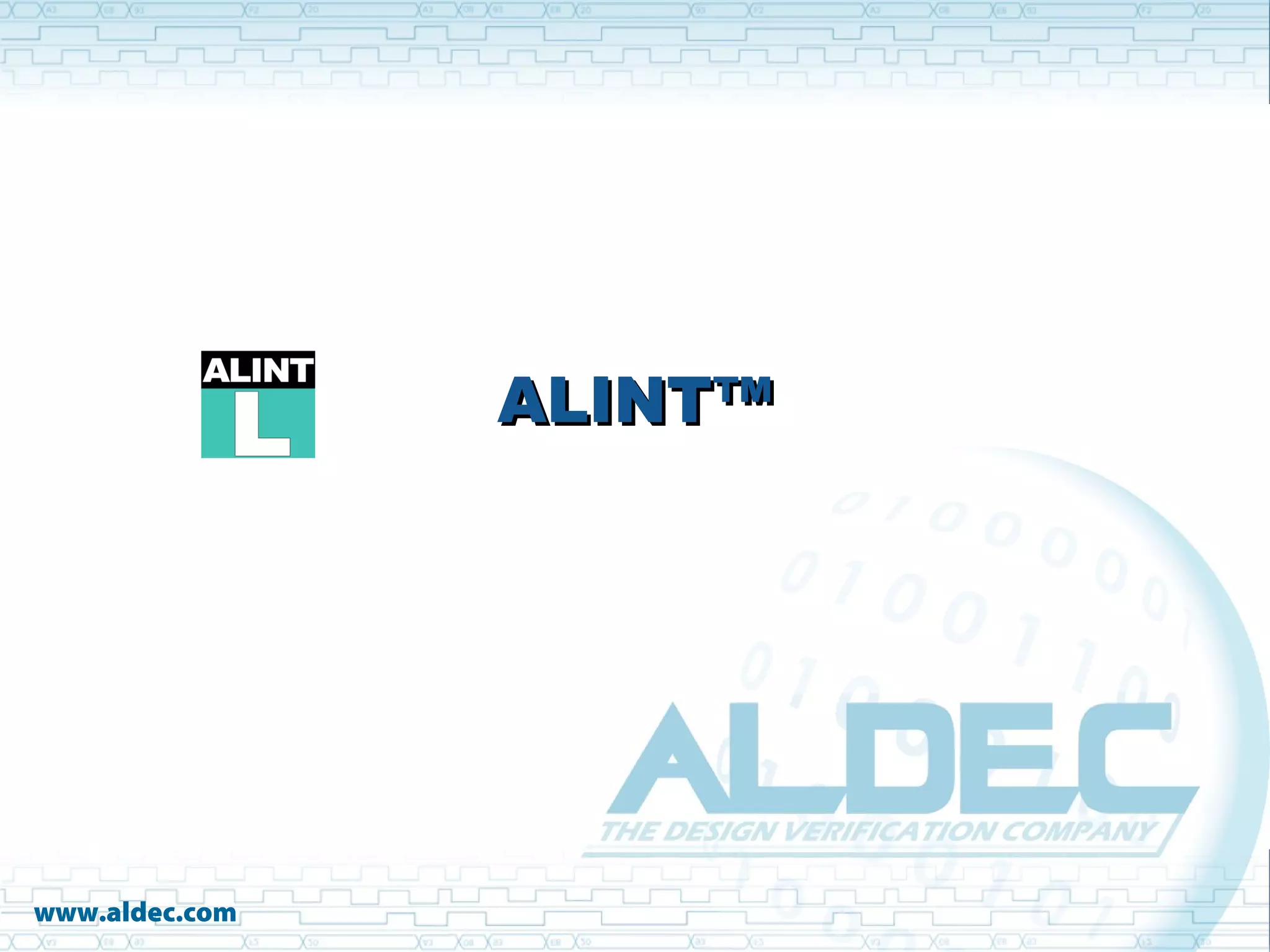 Aldec overview 2011-10 revised | PPT