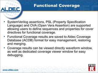 Aldec overview 2011-10 revised | PPT