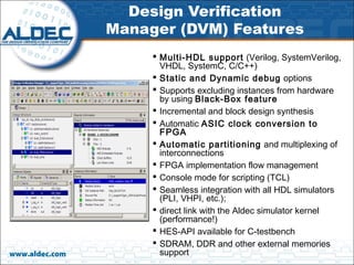 Aldec overview 2011-10 revised | PPT