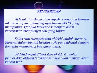 Aldehid | PPTX