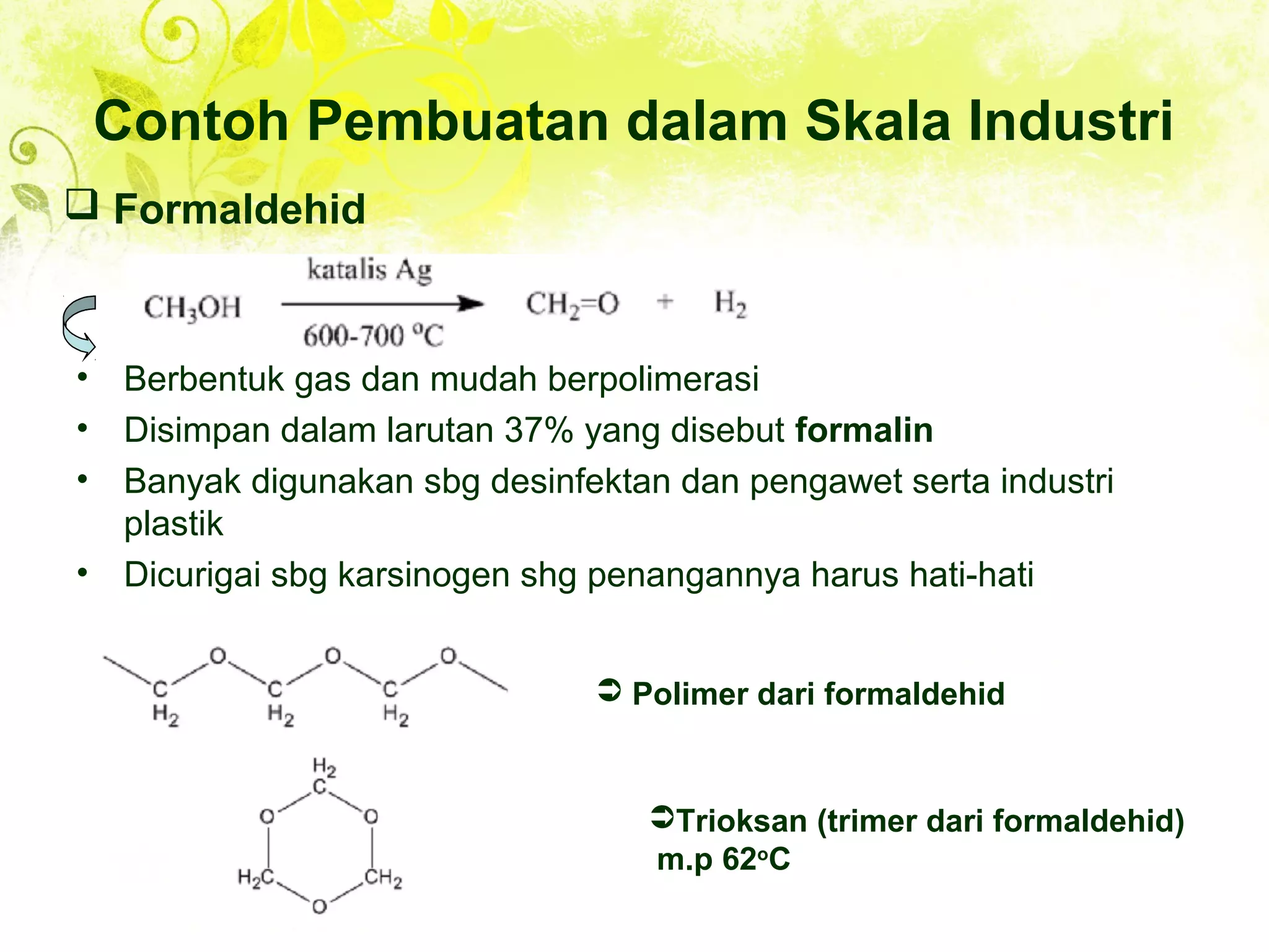 Powerpoint Aldehid dan keton | PPT