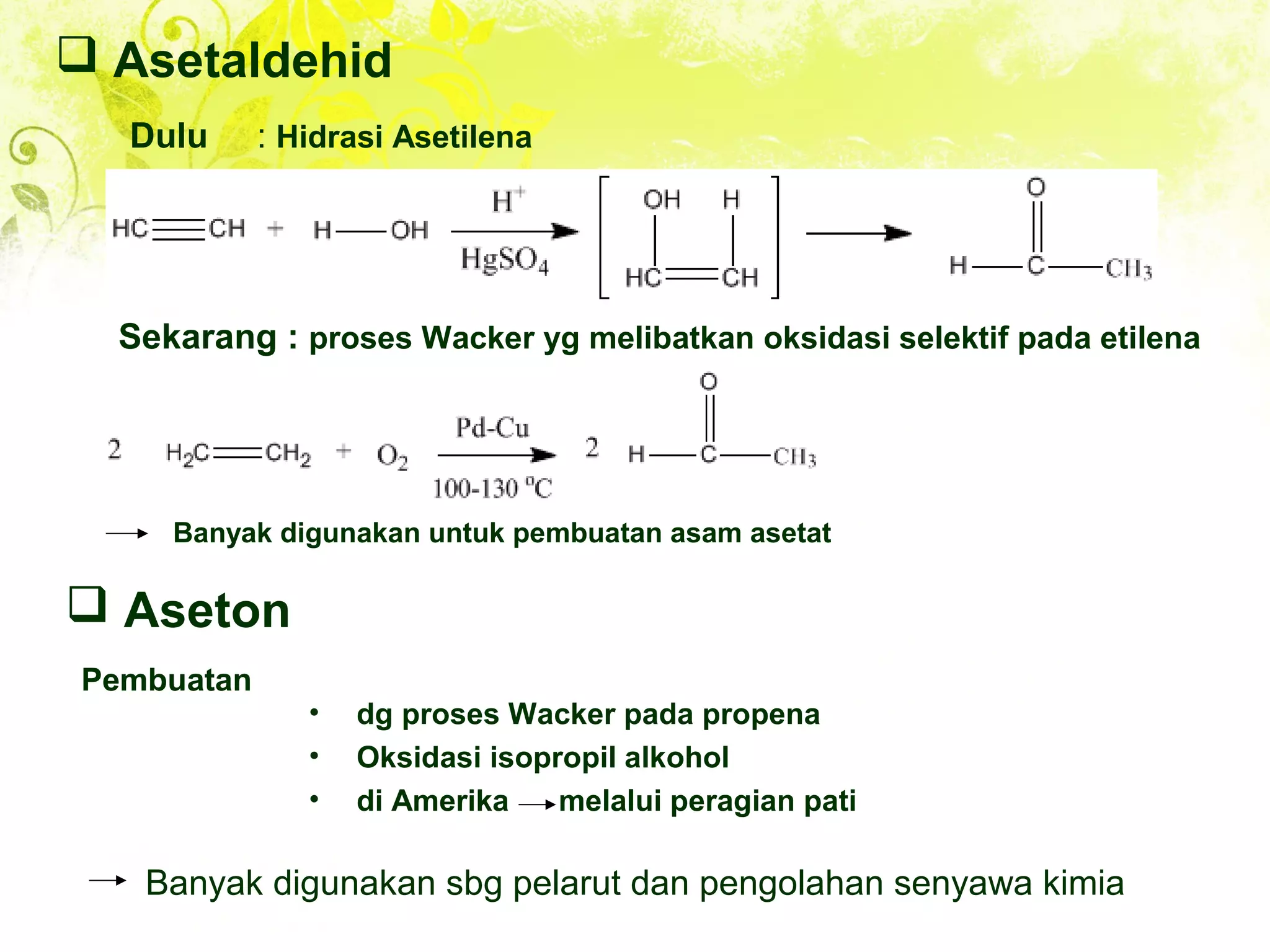 Powerpoint Aldehid dan keton | PPT