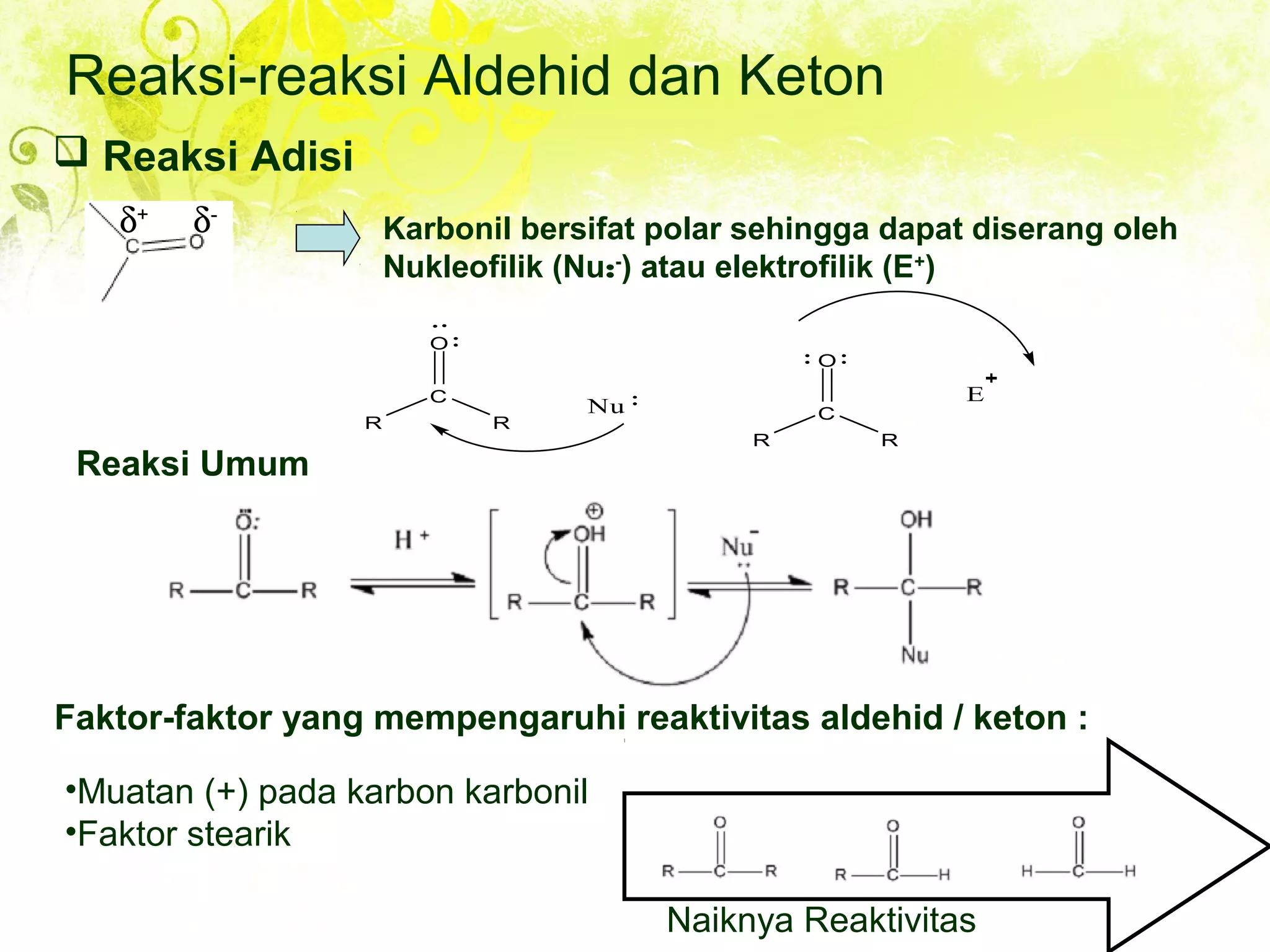 Powerpoint Aldehid dan keton | PPT