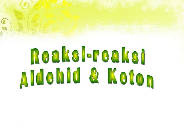 Powerpoint Aldehid dan keton | PPT