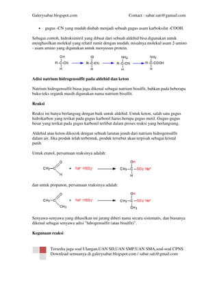 Aldehid Dan Keton | PDF