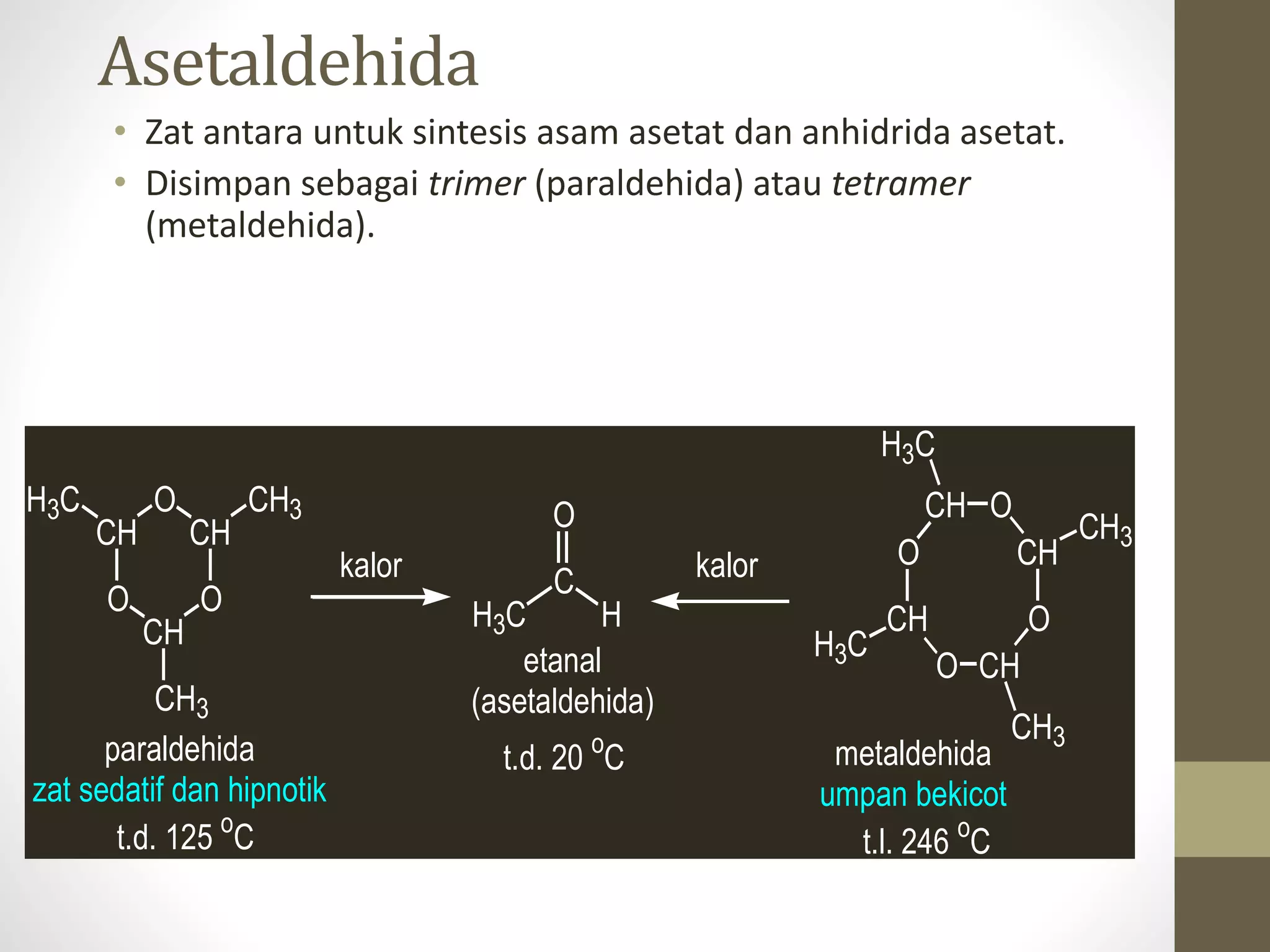 Kimia Organik (Aldehid dan keton) | PPTX