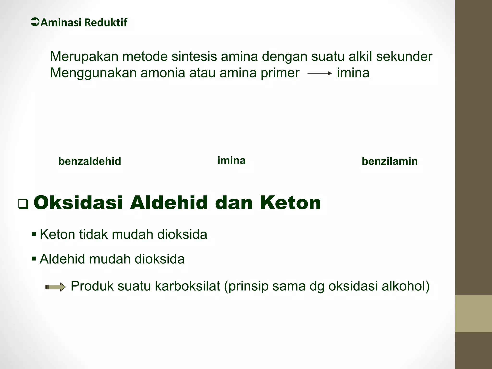 Kimia Organik (Aldehid dan keton) | PPTX