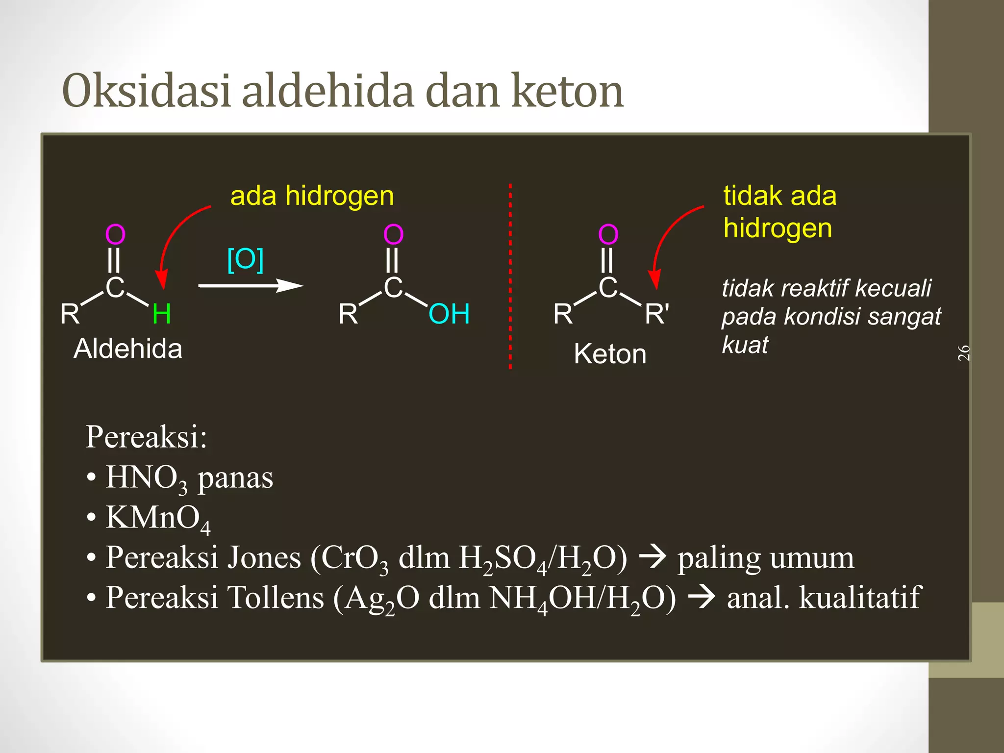 Kimia Organik (Aldehid dan keton) | PPTX