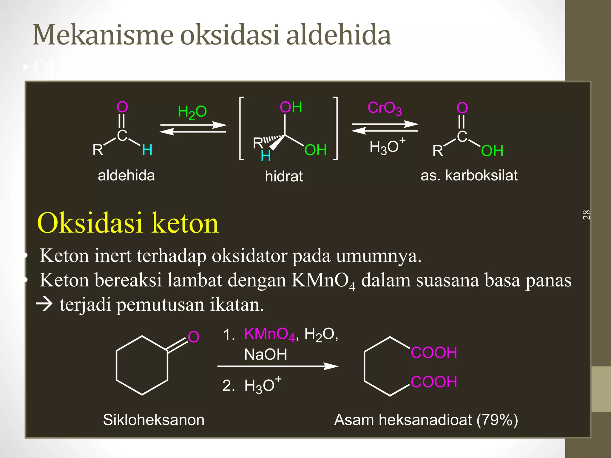 Kimia Organik (Aldehid dan keton) | PPTX