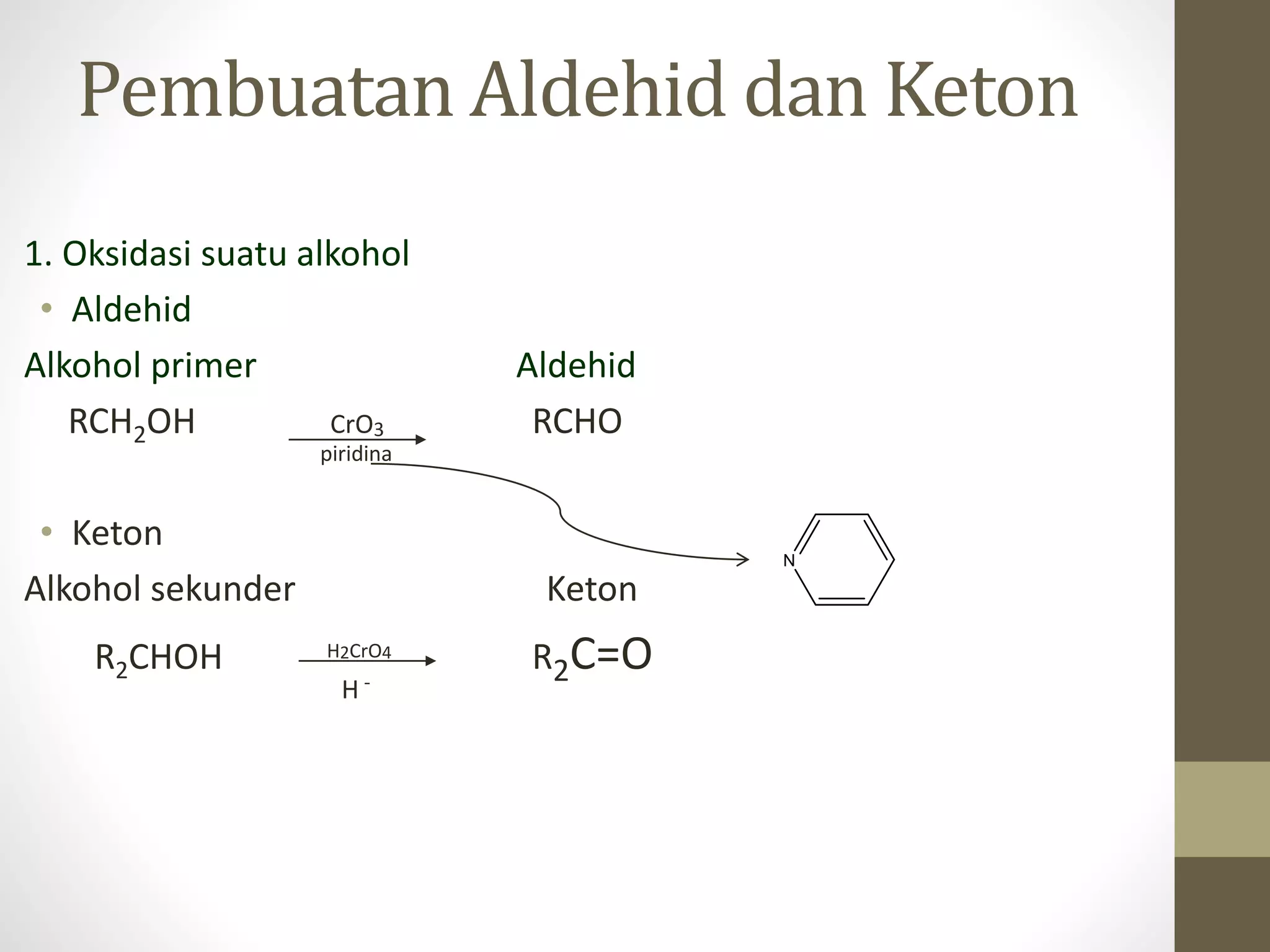 Kimia Organik (Aldehid dan keton) | PPTX