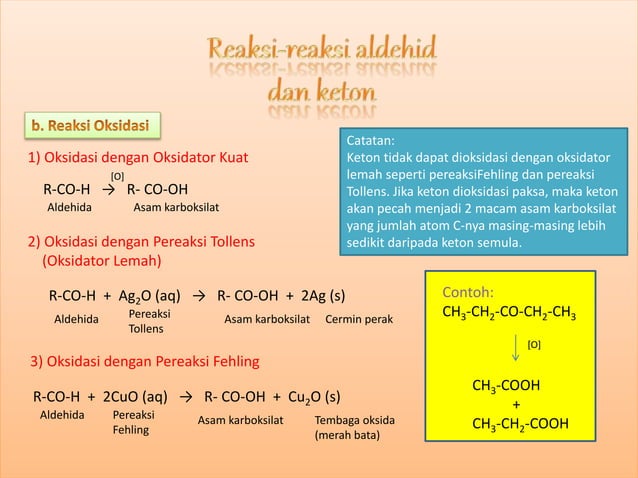 Aldehid dan keton (kelompok 5) | PPTX