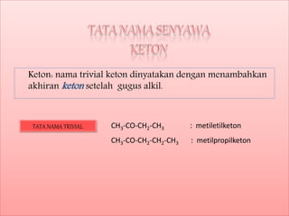 Aldehid dan keton (kelompok 5) | PPTX