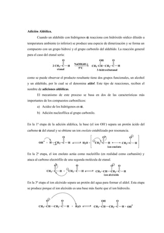 Aldehidos y cetonas - Quimica Organica | DOC