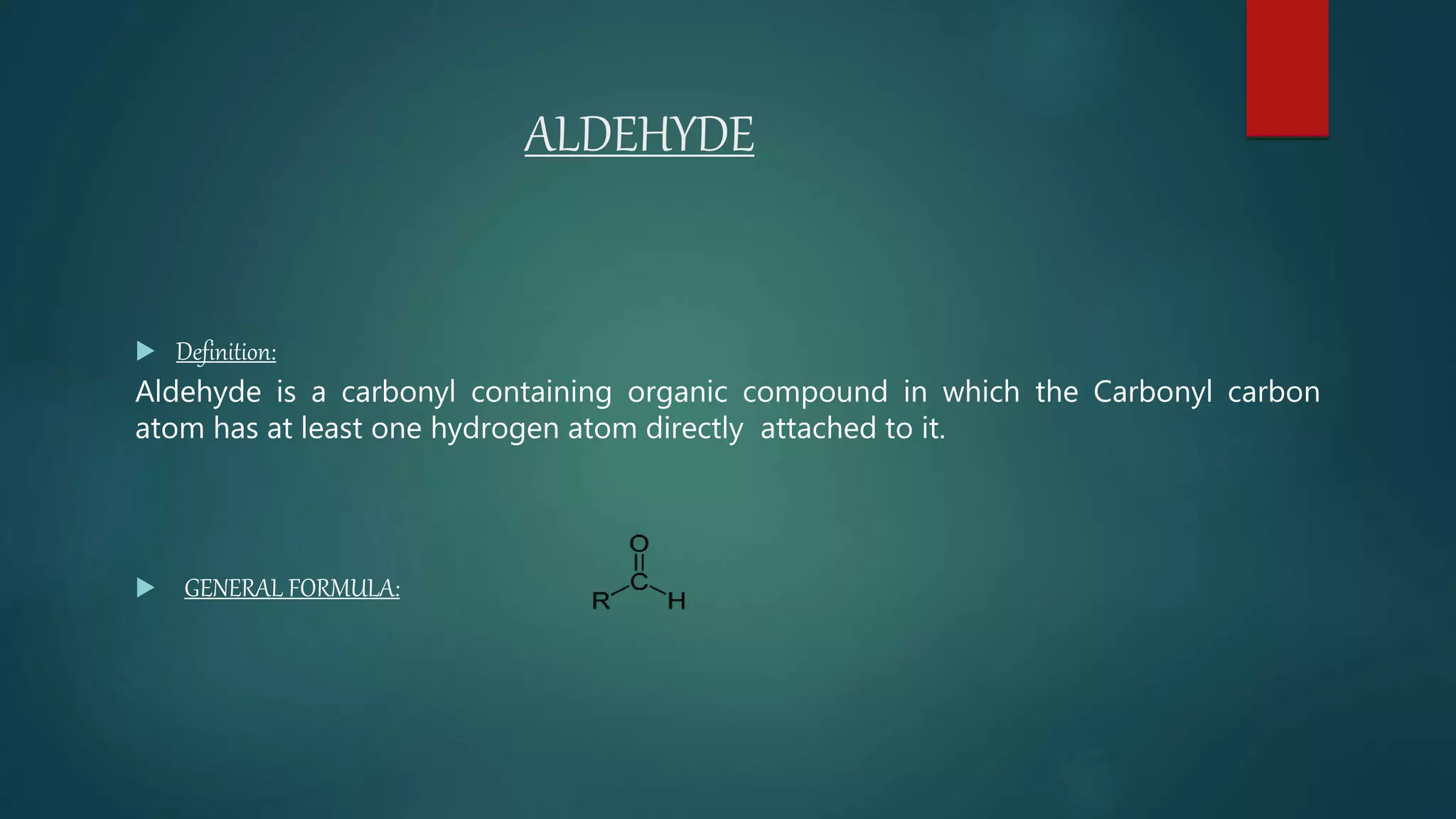Aldehydes-1 (carbonyl compound) | PPTX