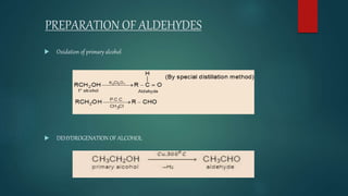 Aldehydes-1 (carbonyl compound) | PPTX