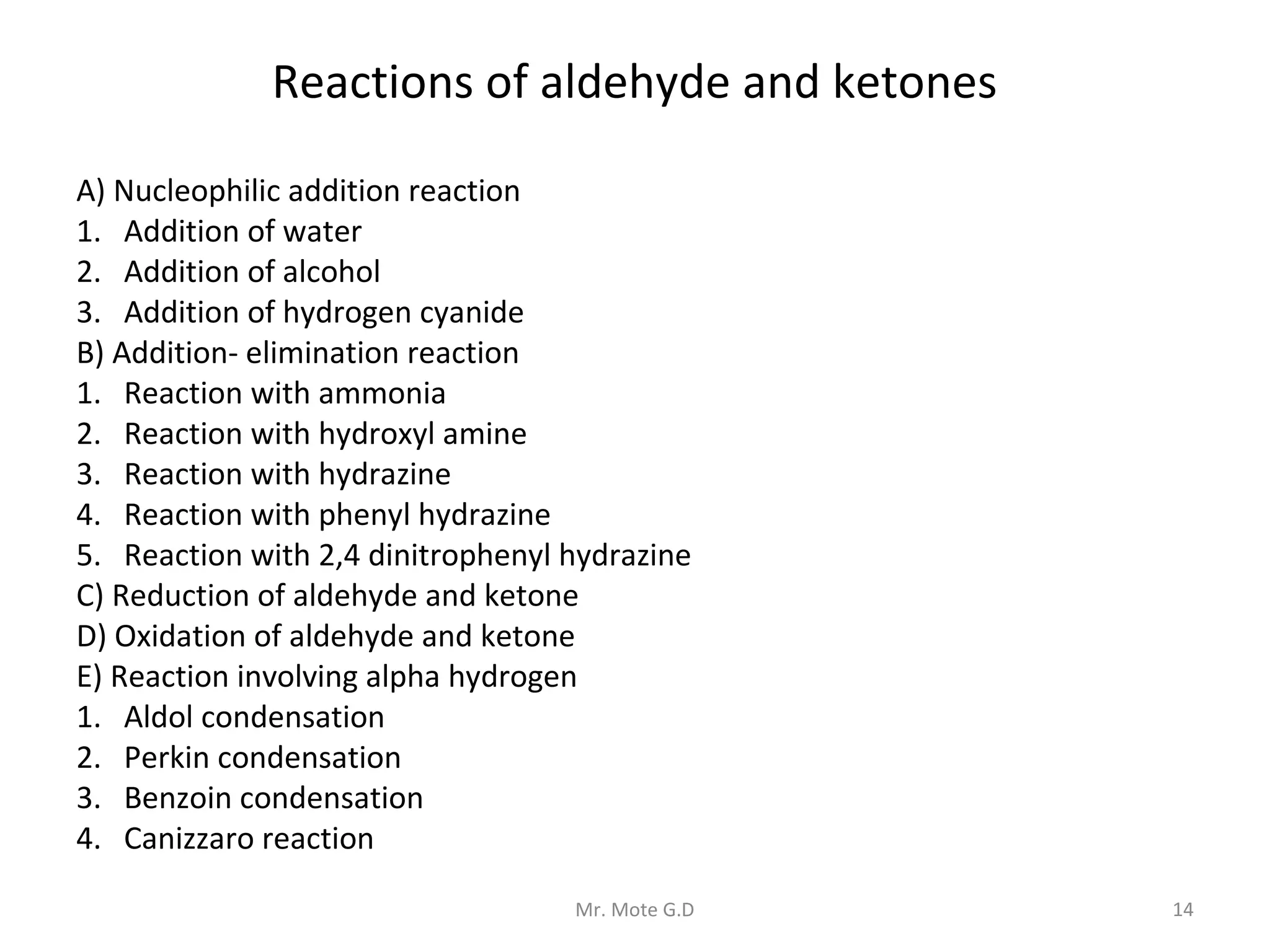 Aldehyde and ketone | PPT